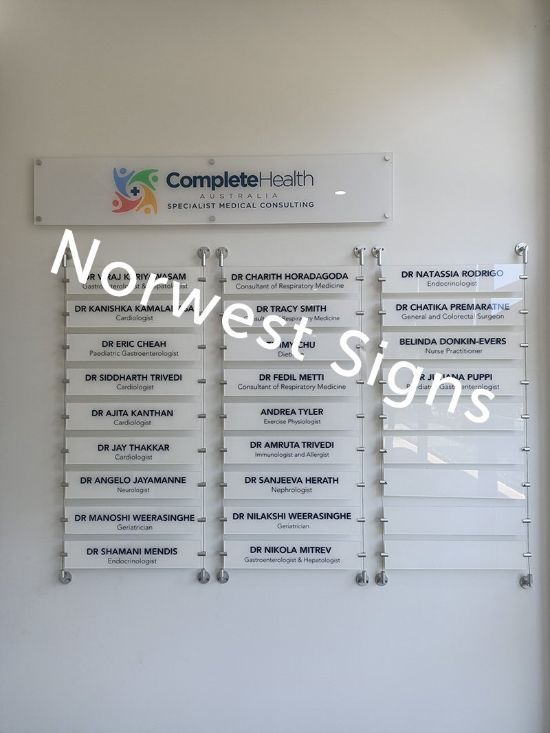 Healthcare Signage - Castle Hill Bella Vista Rouse Hill Norwest Sydney ...